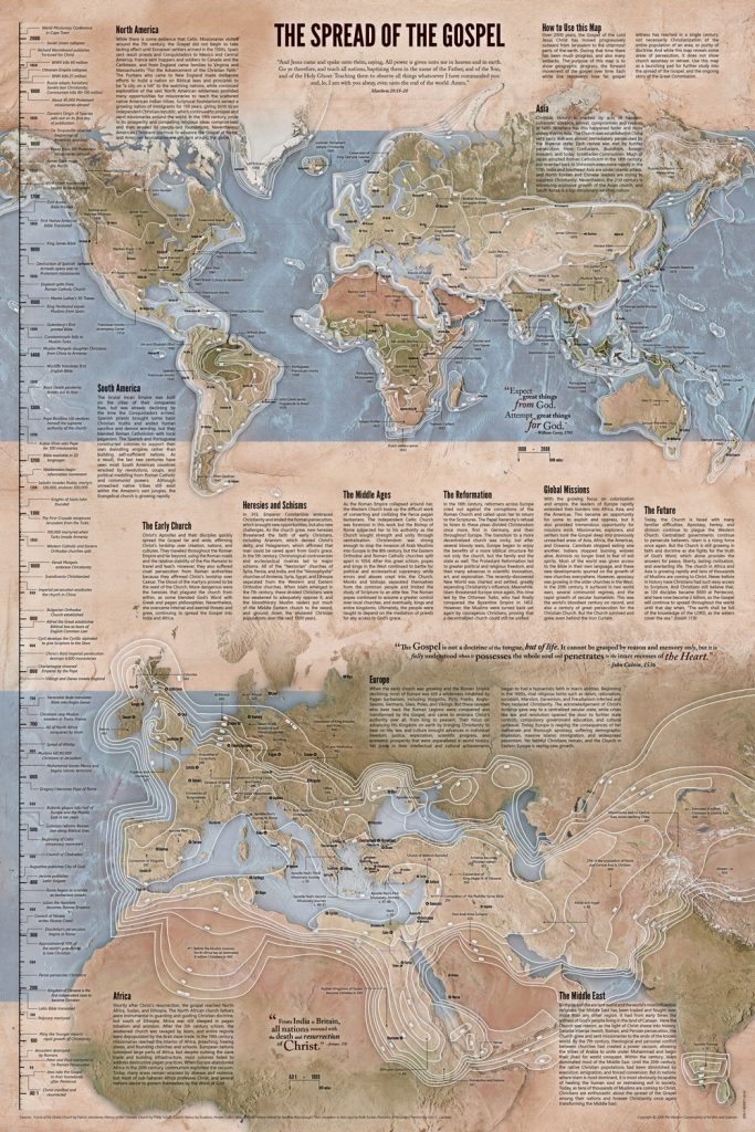 The Spread of the Gospel Map – Victoria's Library